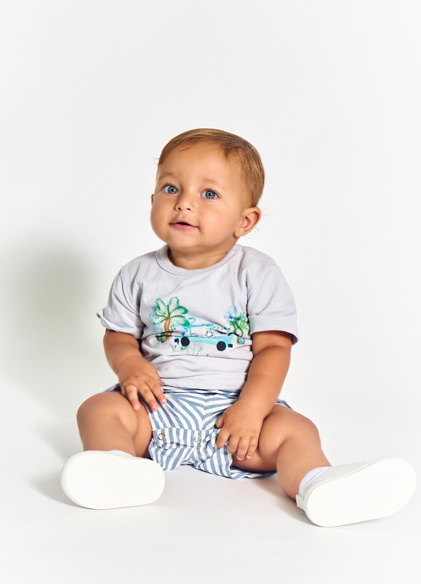 Pimpão Infantil Bebê Menino Estampa Coalinha Legal - Tam. 3 a 18 meses ...