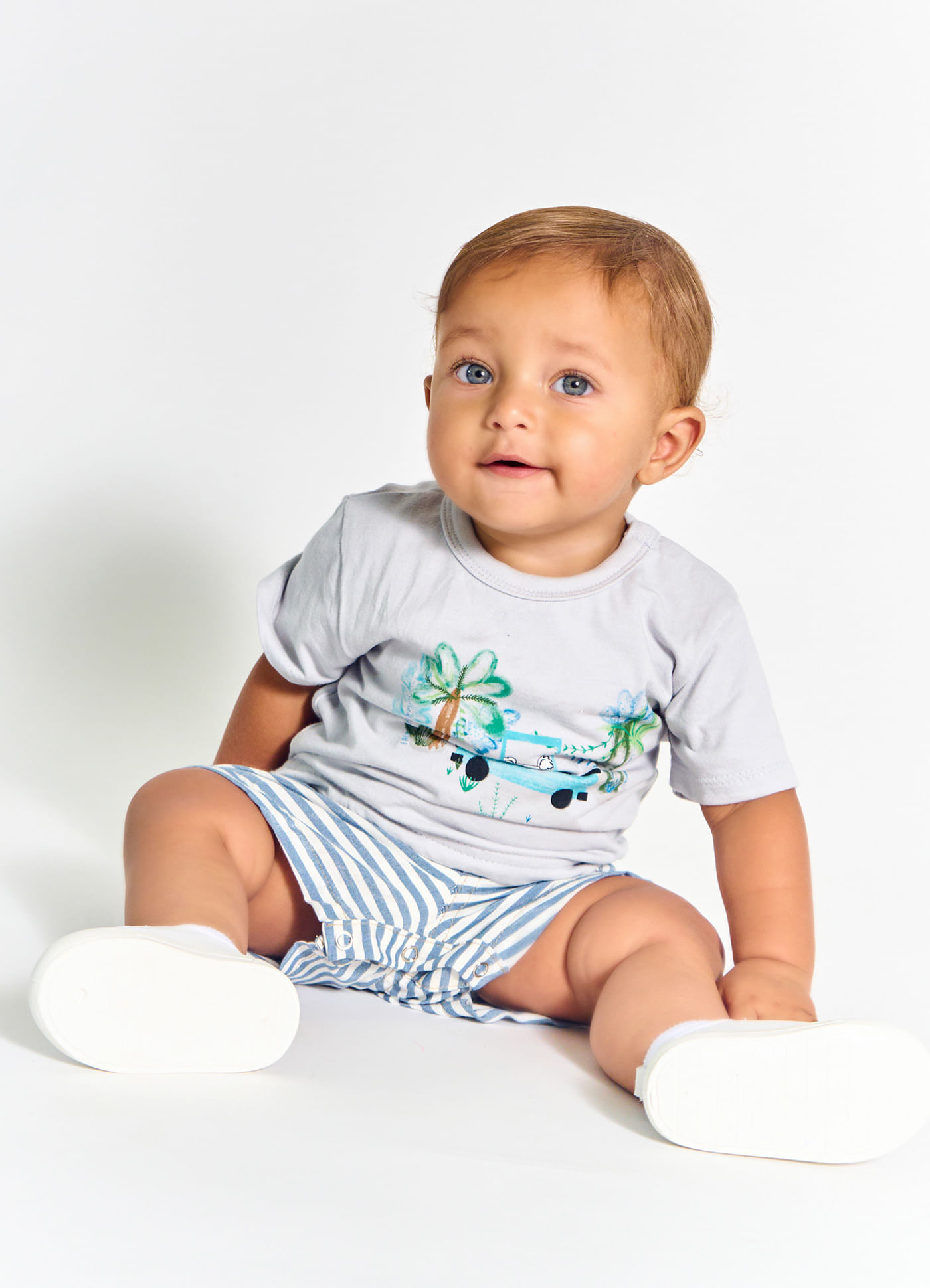 Pimpão Infantil Bebê Menino Estampa Coalinha Legal - Tam. 3 a 18 meses ...