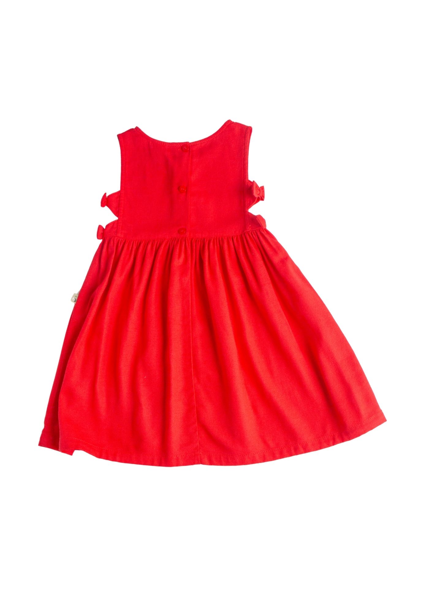 Vestido Infantil Festas de Fim de Ano - Vermelho